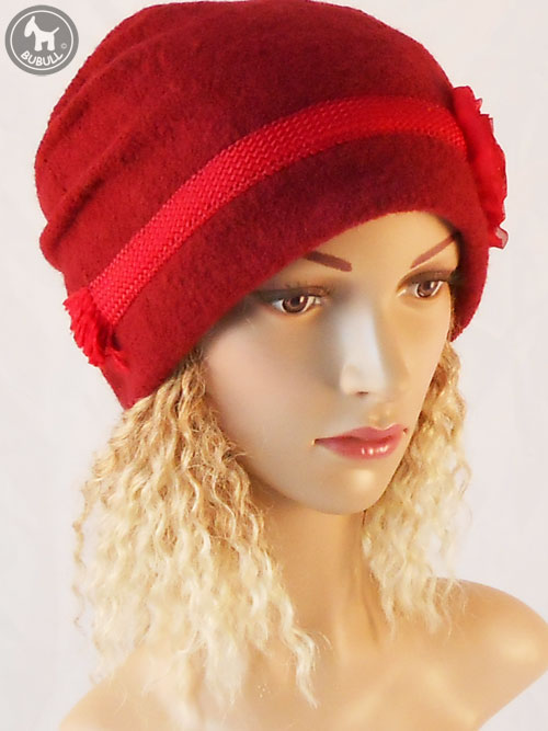 bonnet rouge en laine bubull.fr